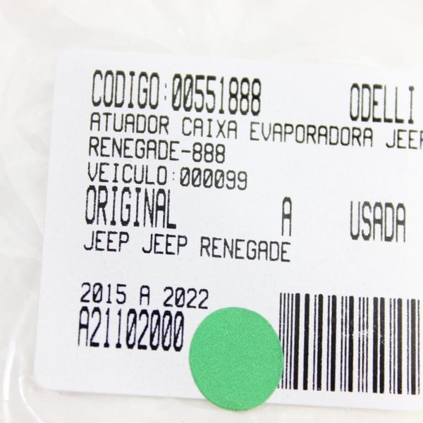 ATUADOR CAIXA EVAPORADORA JEEP RENEGADE 15/22 USADO (888)